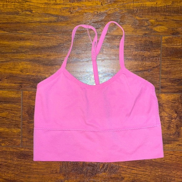 Tops | Pretty Pink Razorback Crop Top | Poshmark